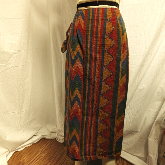 gabriella's | Skirts | Vintage Southwestern Ranch Wrap Around Skirt ...